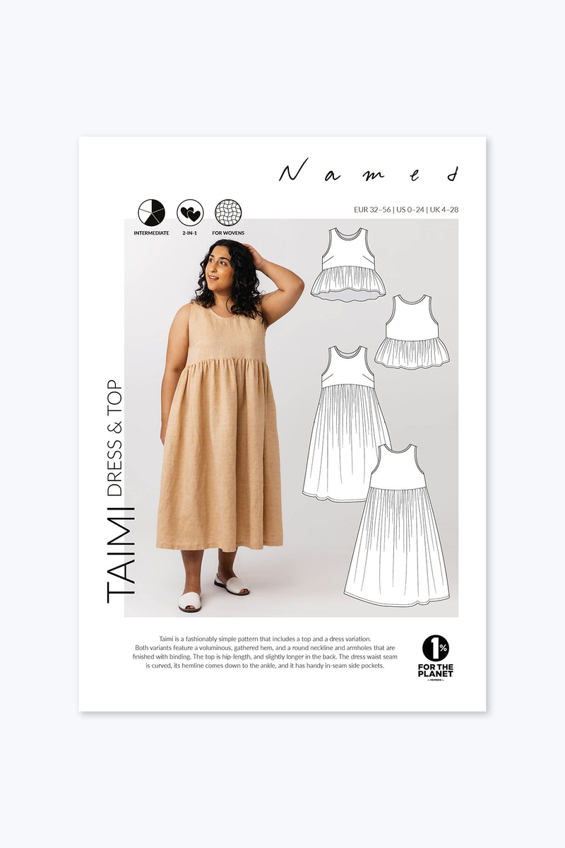 Taimi Dress & Top Sewing Pattern | Named Clothing